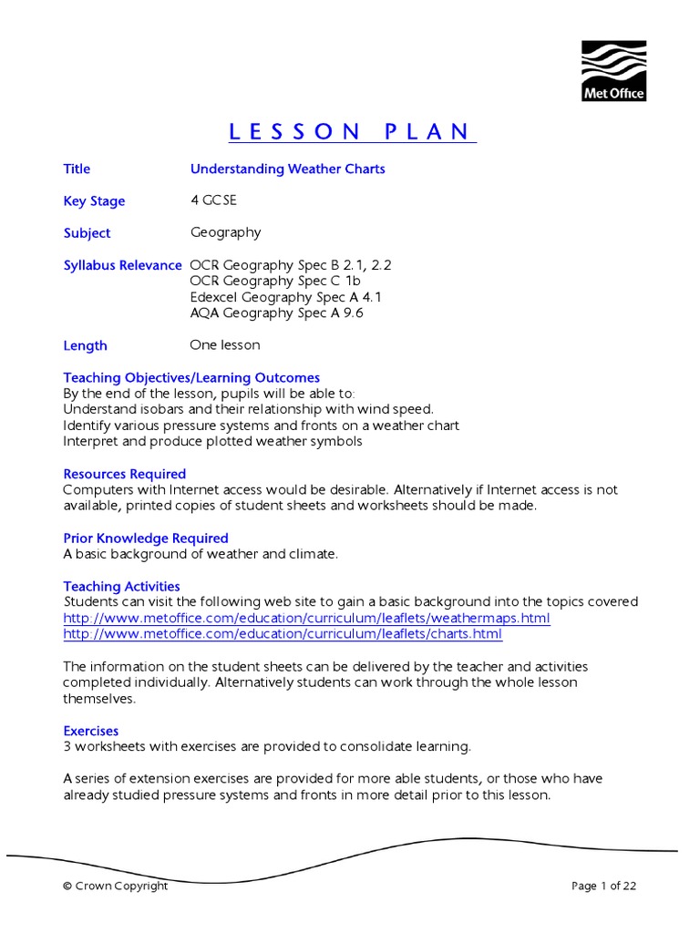 Understanding Weather Charts | PDF | Contour Line | Atmospheric Circulation