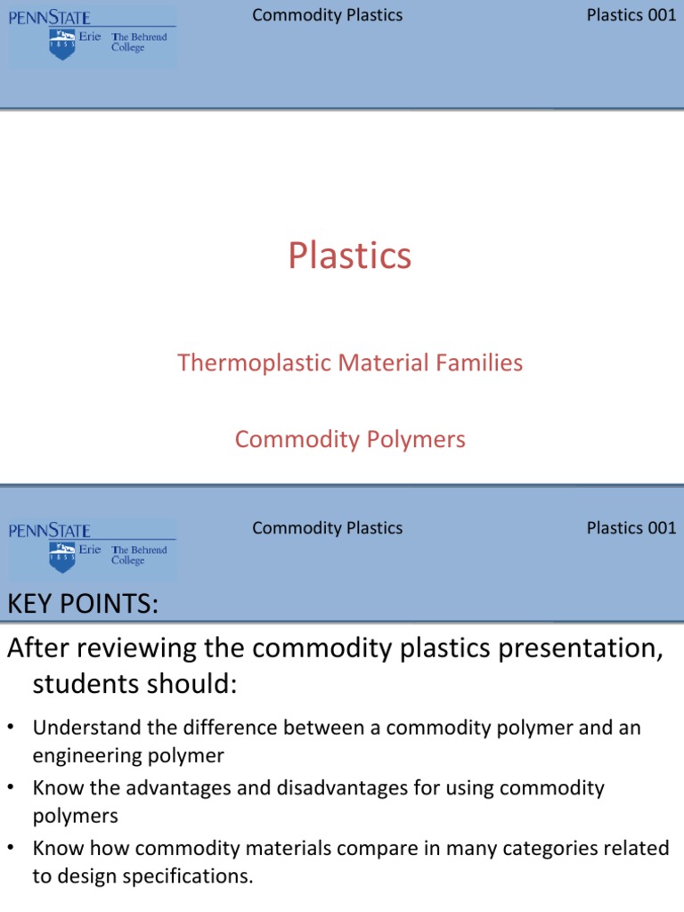 Thermoplastic Material Families | PDF | Polyethylene | Polystyrene