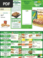 Subway Menu | PDF | Menu | Salad