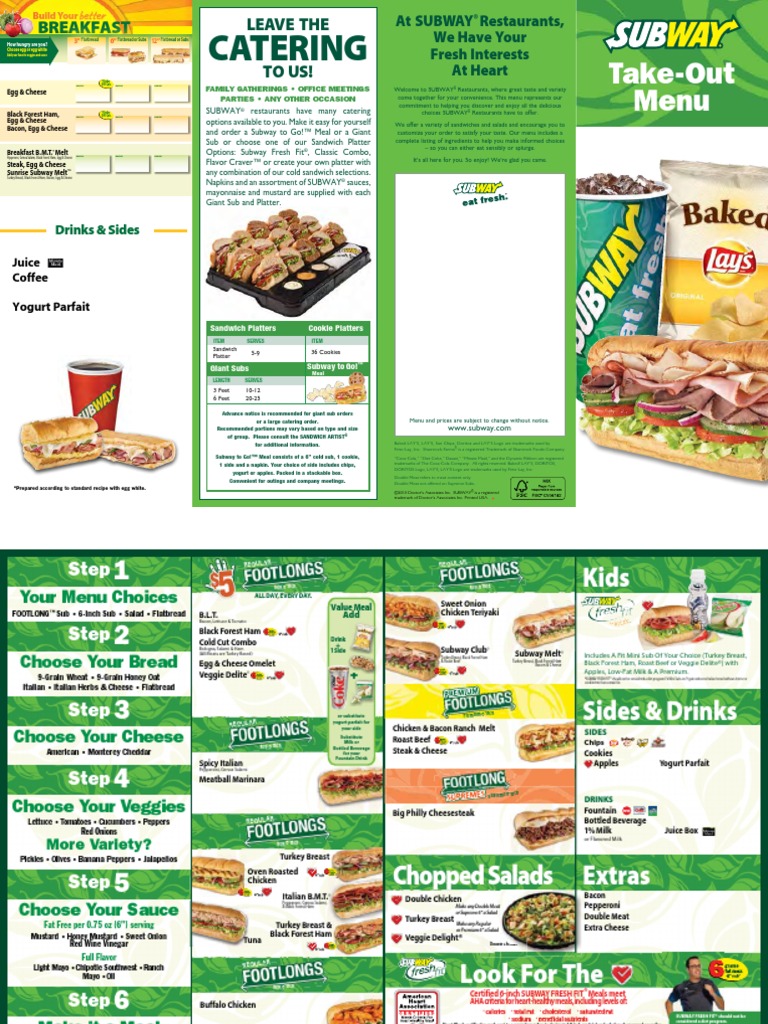 Catering: Take-Out Menu | PDF