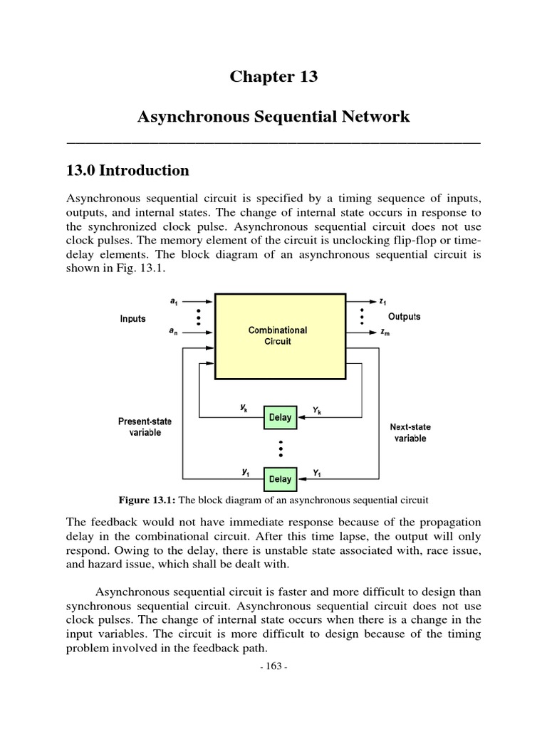 Asynchronous Sequential Network | PDF | Computer Engineering ...