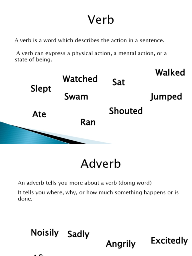 Understanding Verbs and Adverbs | PDF