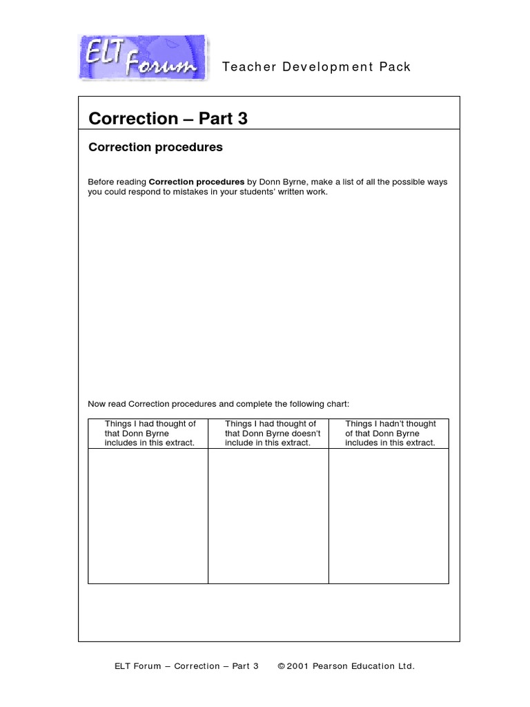 Correction Procedures | PDF | Attention | Applied Psychology