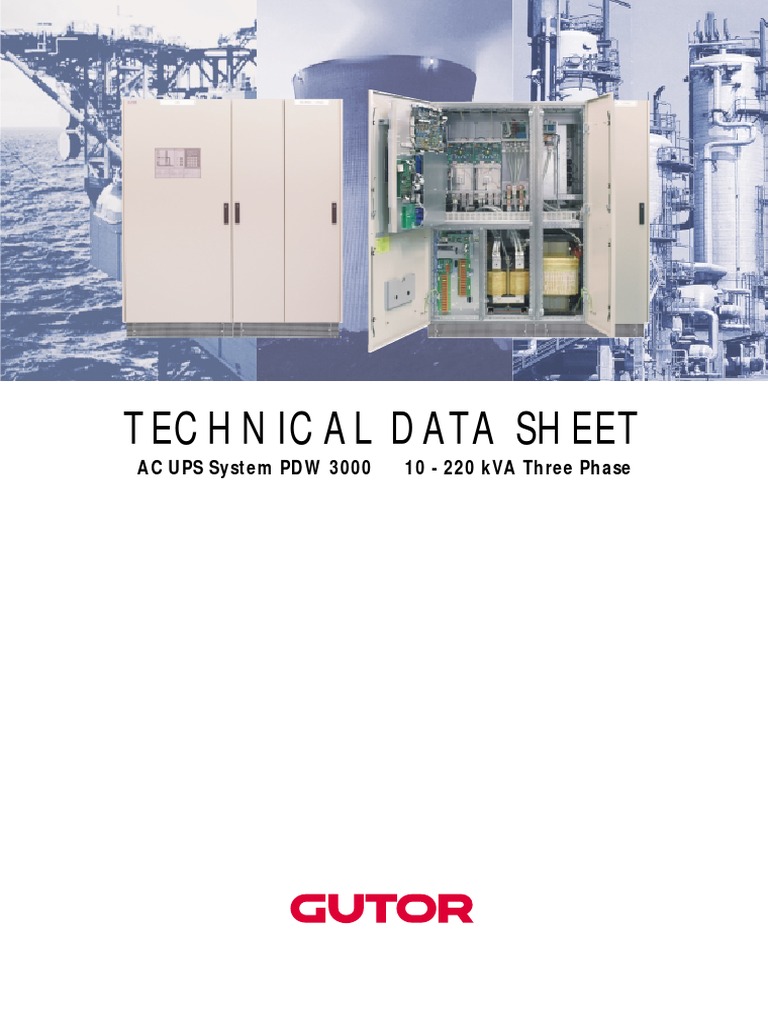 EN_PDW3000 Gutor Ups | Power Inverter | Rectifier