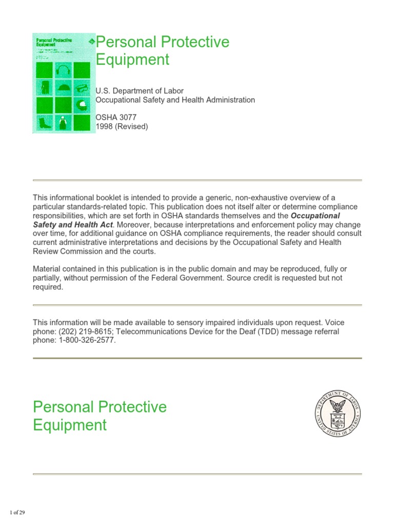 Osha Ppe | PDF