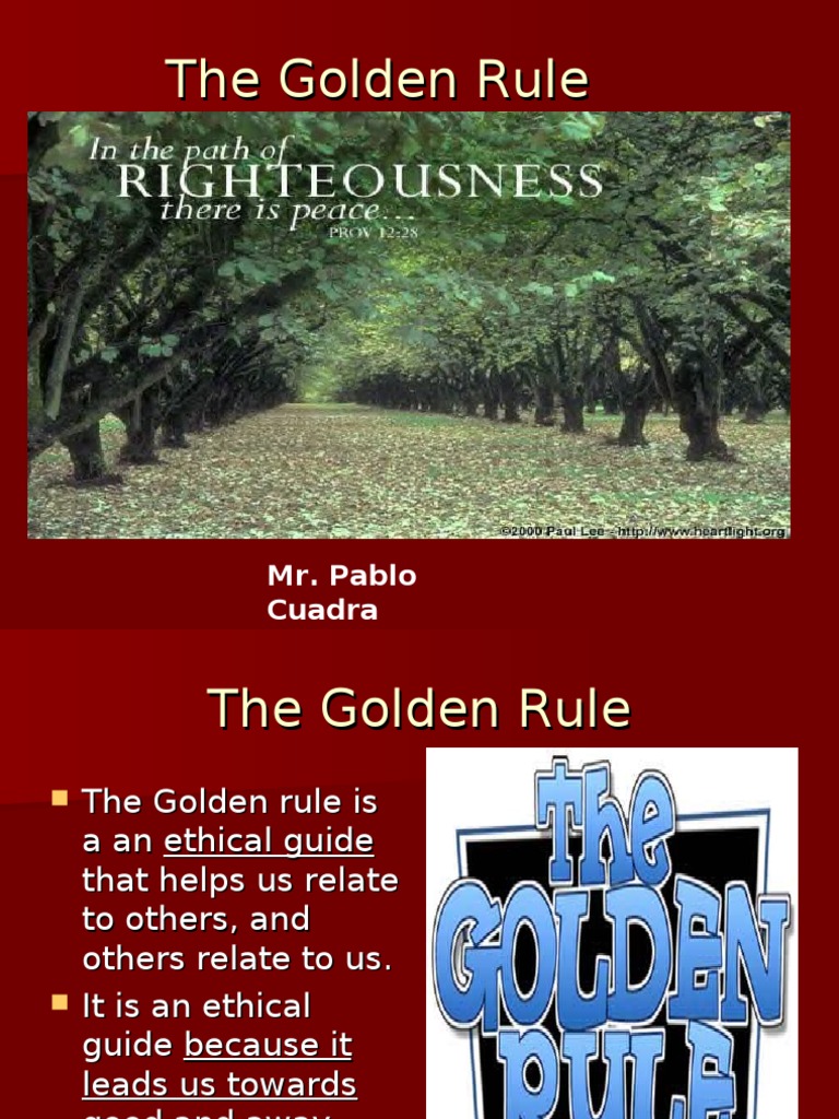 The Golden Rule Pdf Golden Rule Religious Ethics