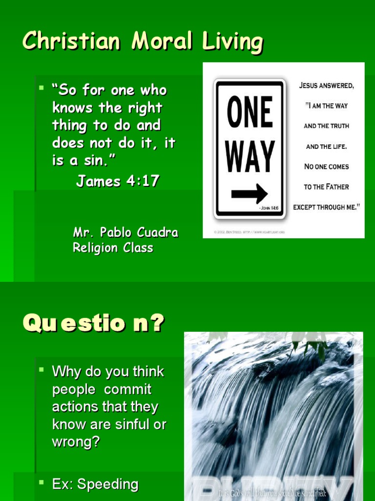 Christian Moral Living | PDF | Catholic Church | Intention