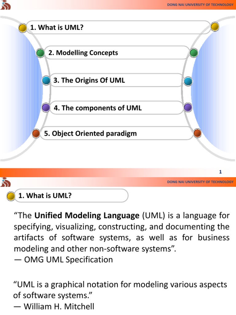 1 - Giới Thiệu UML | PDF | Unified Modeling Language | Object (Computer Science)