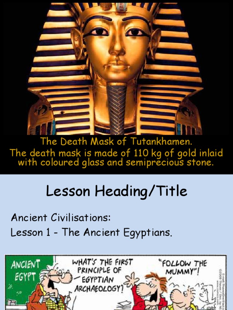 Tutankhamun's Death Mask Overview | PDF | Ancient Egypt | Egyptian ...