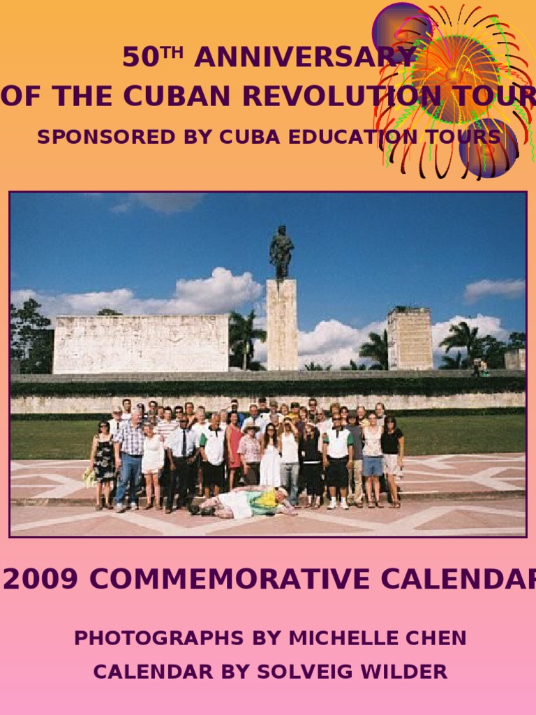 CALENDAR-FINAL-CHEN-50th Anniversary of The Cuban Revolution | PDF ...