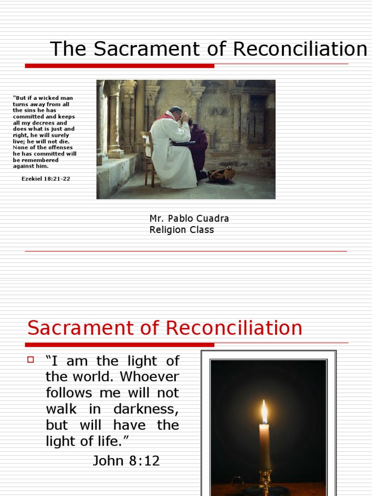 Sacrament of Reconciliation | PDF | Confession (Religion) | Christian ...