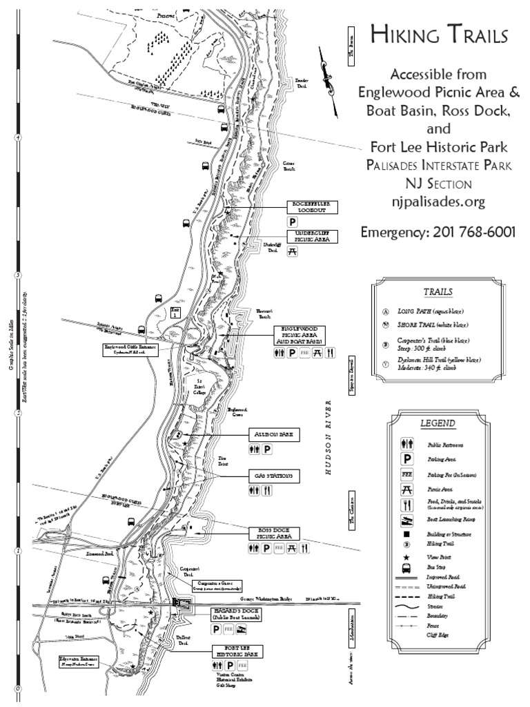 Palisades Trail Map (South) | PDF | Trail | Hiking