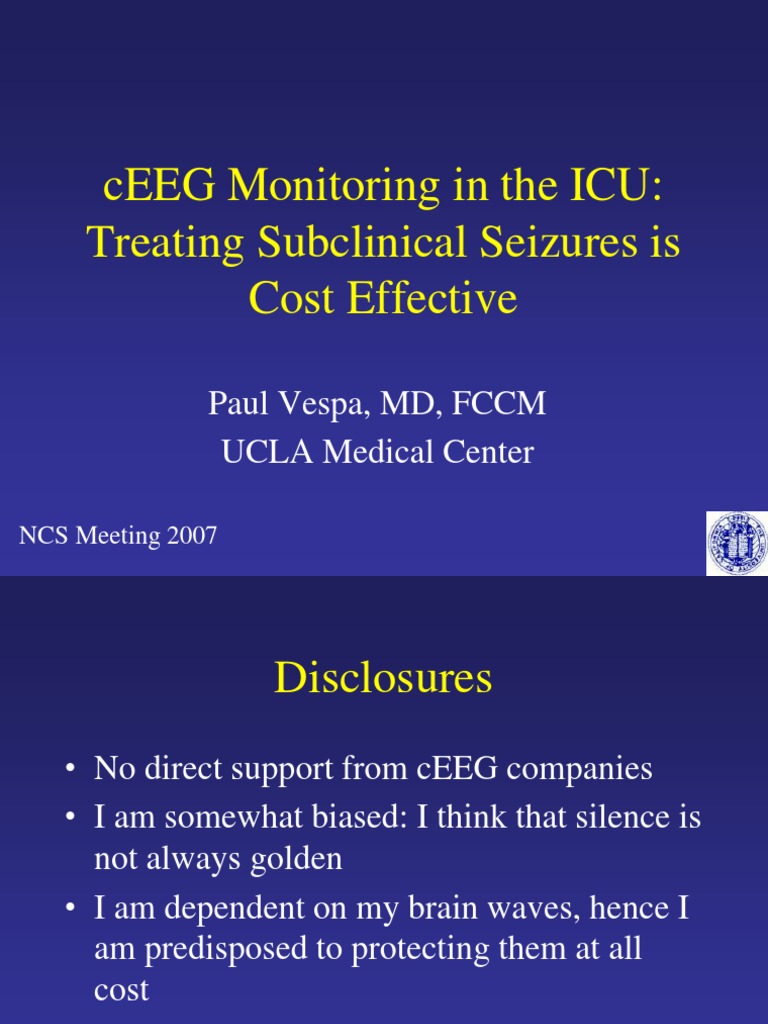 cEEG Monitoring in The ICU: Treating Subclinical Seizures Is Cost ...