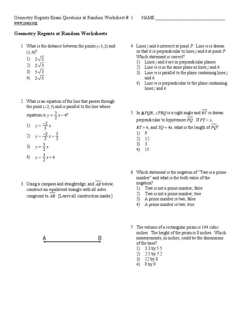 Geometry Cheat Sheet | PDF | Triangle | Circle