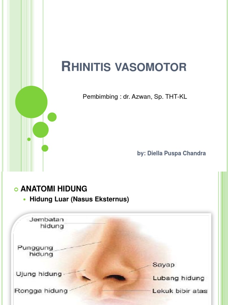 Rhinitis Vasomotor: Definisi dan Penanganan | PDF