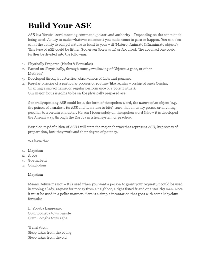 Build Your ASE Dennis Akomeah | Download Free PDF | Religion And Belief