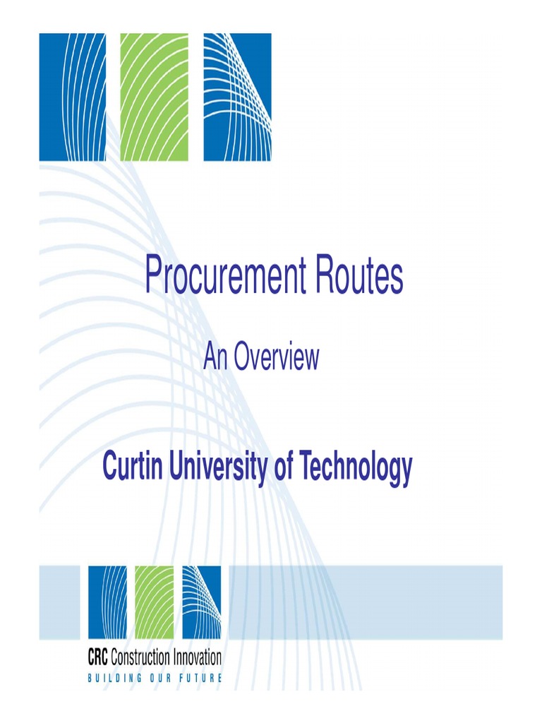 Procurement Routes Overview | PDF | General Contractor | Construction ...