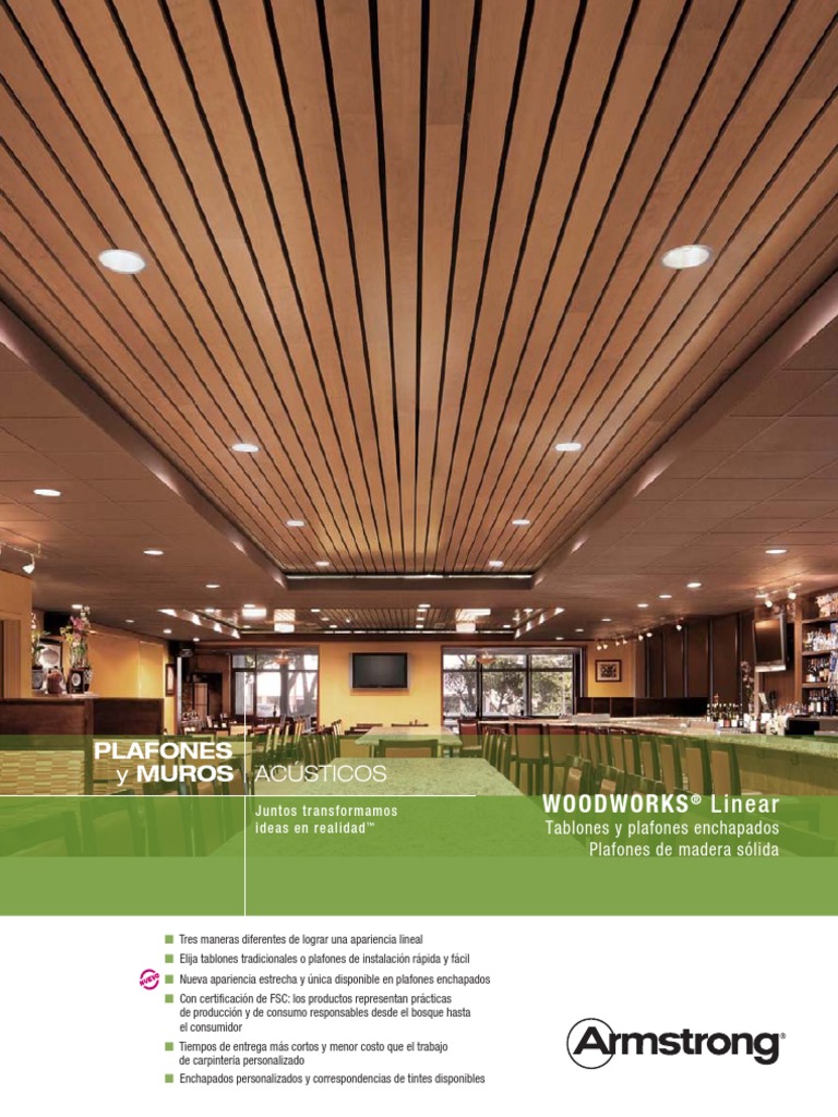 Catalogo Falso Plafon de Madera