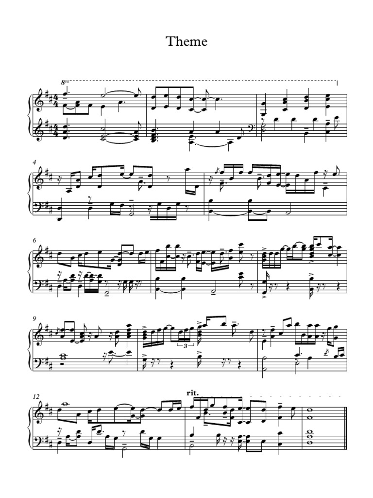 MLP Theme Sheet Music | PDF