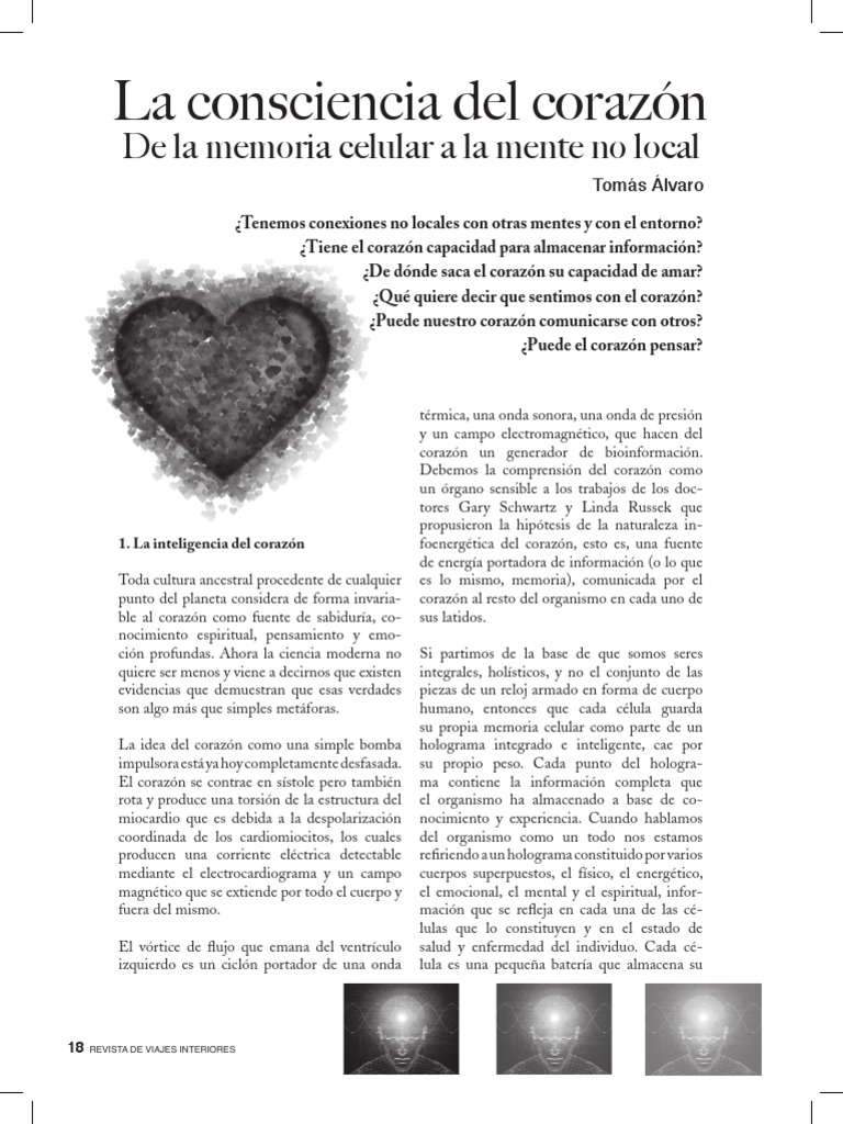 La Conciencia Del Corazon - Tomas Alvaro | PDF | Cerebro | Transplante ...