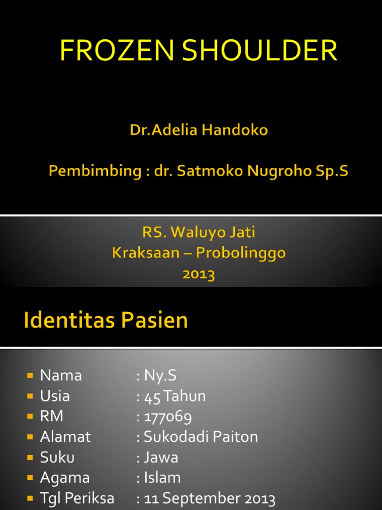 Frozen Shoulder | PDF