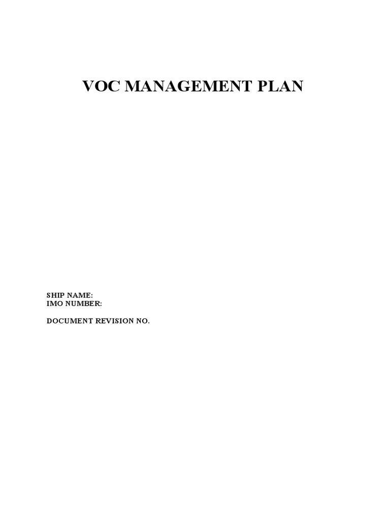 Simplified VOC Management Plan, Rev | PDF | Phases Of Matter ...