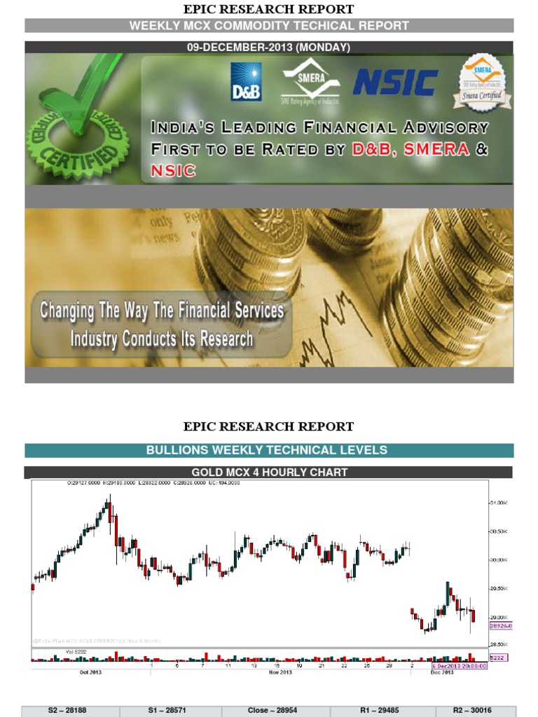 Weekly Commodity Report 09 Dec 2013 by EPIC RESEARCH | PDF | Finance ...