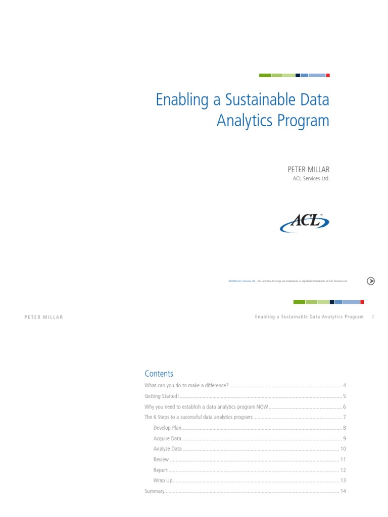Acl Data Analytics Ebook | PDF | Analytics | Data Analysis