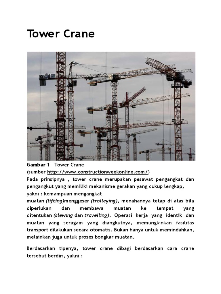 Tower Crane | PDF