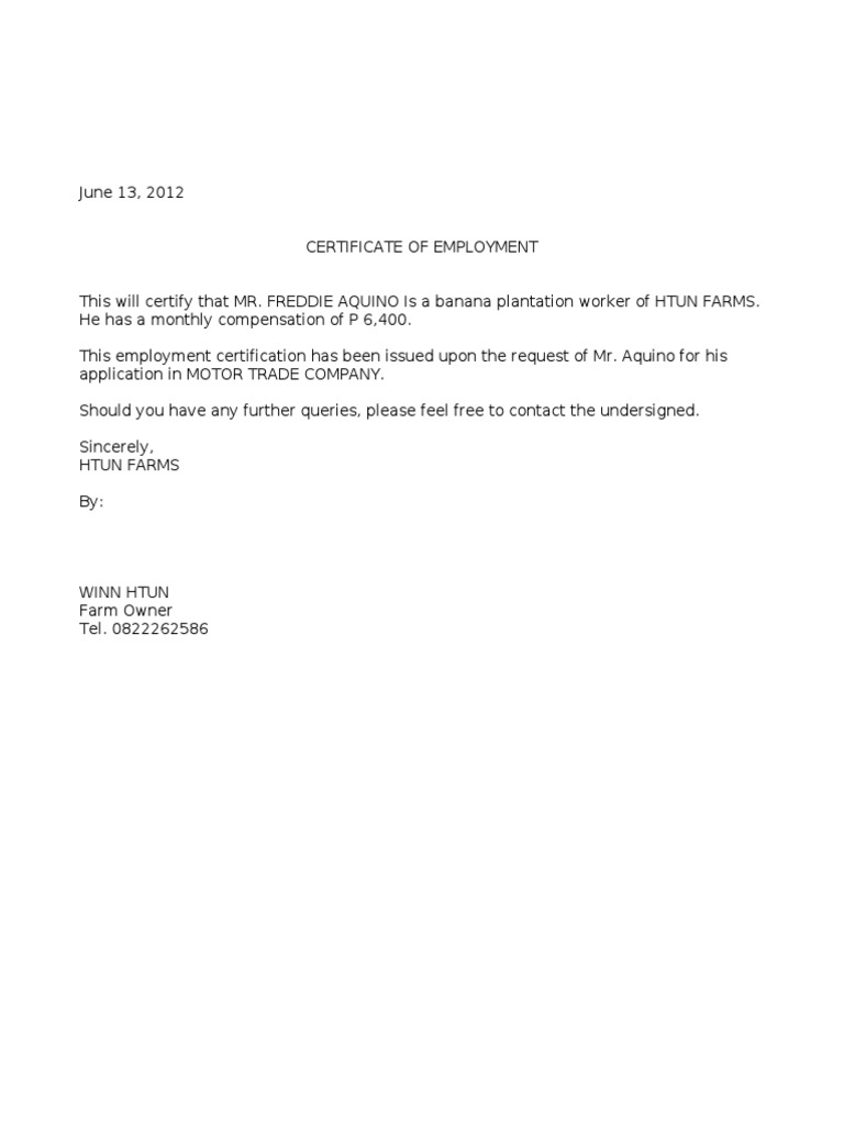 COE With Compensation | PDF