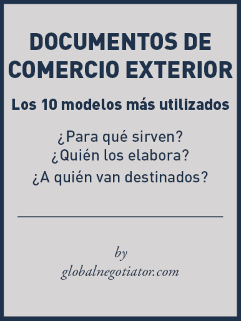 Documentos de Comercio Internacional Más Importantes | PDF | El ...