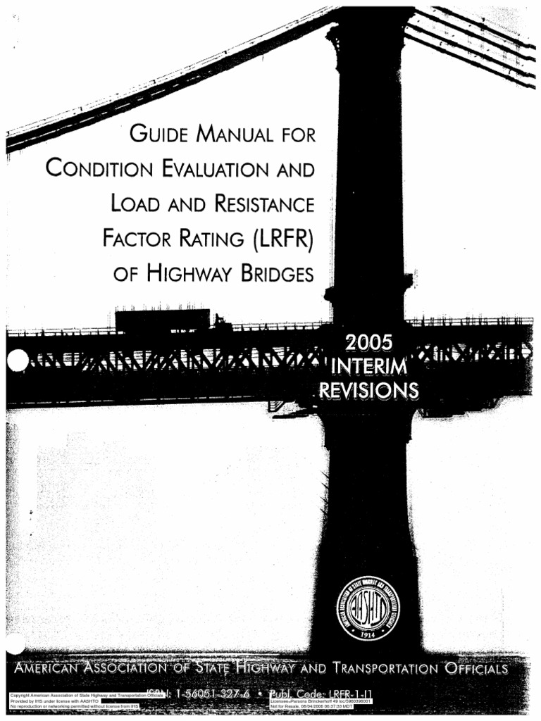 Aashto-Lrfr 2005 | PDF | Structural Load | Strength Of Materials
