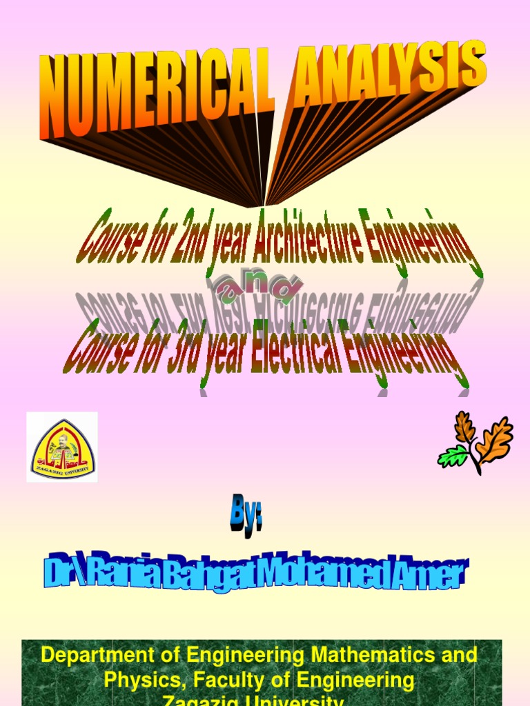 001-Numerical Solution of Non Linear Equations | PDF | Numerical ...