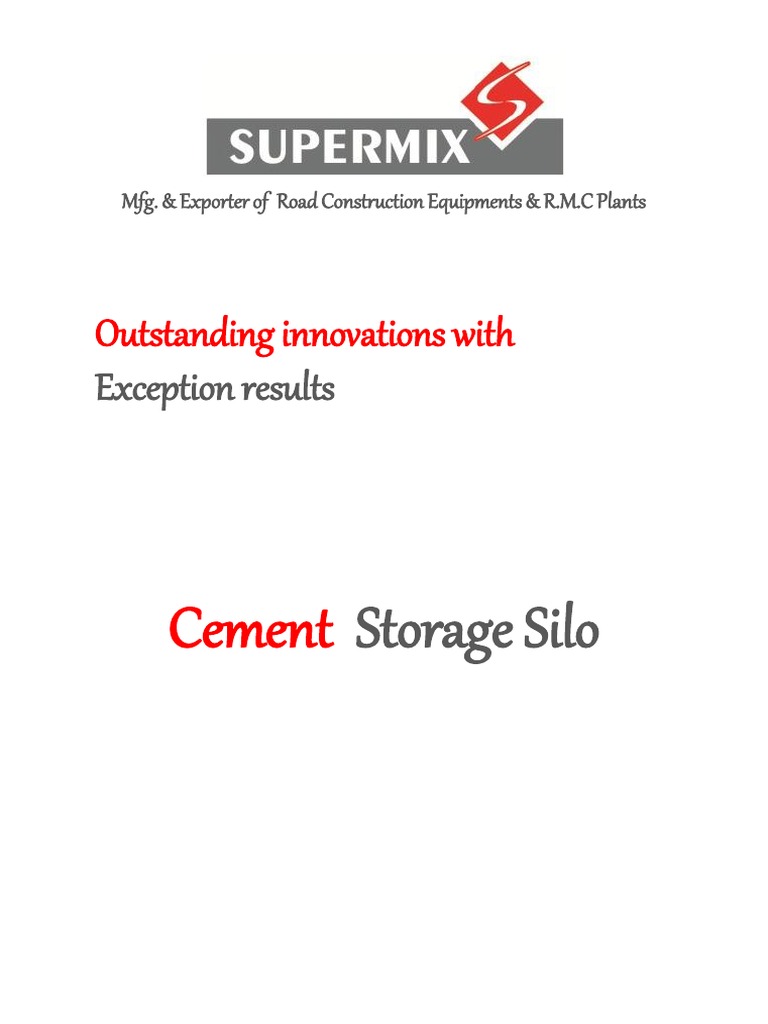 Cement Storage Silo | PDF