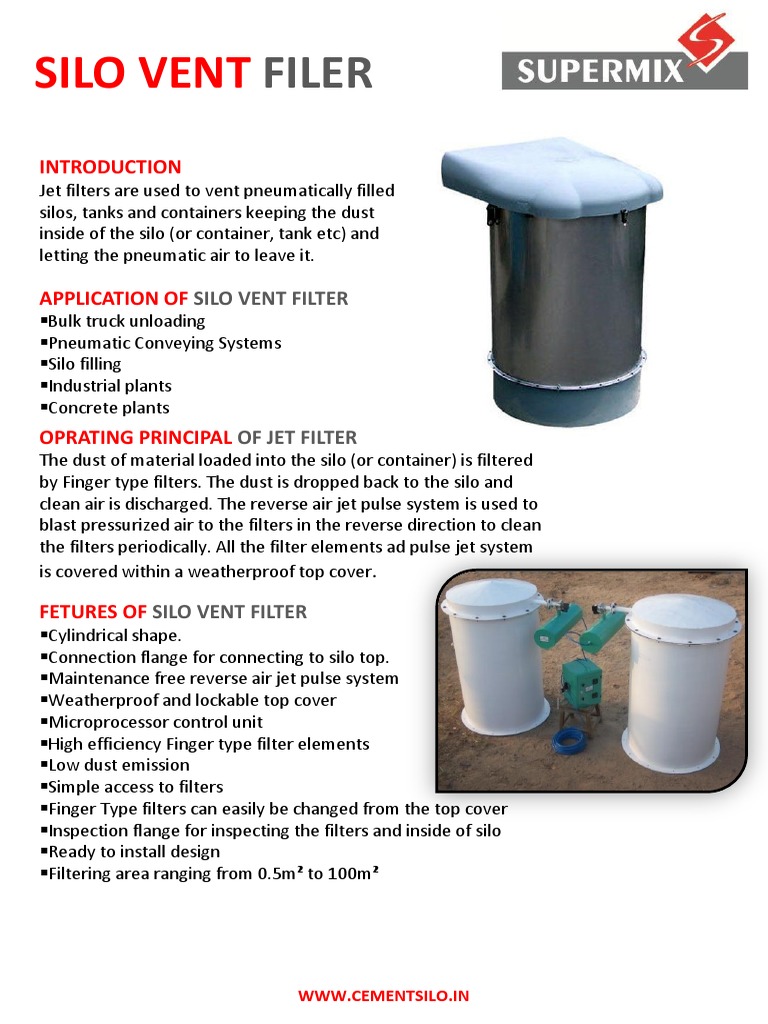 Silo Vent Filter | Dust | Atmosphere Of Earth