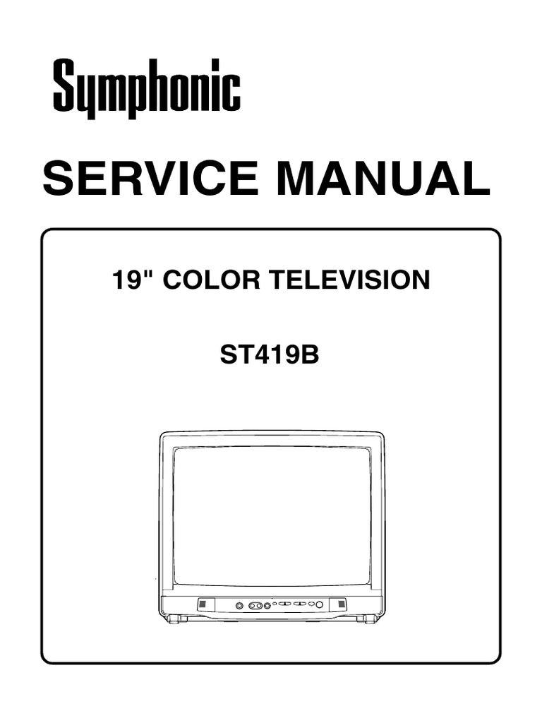 Symphonic WF-1901 ST419B | PDF | Electrical Connector | Soldering