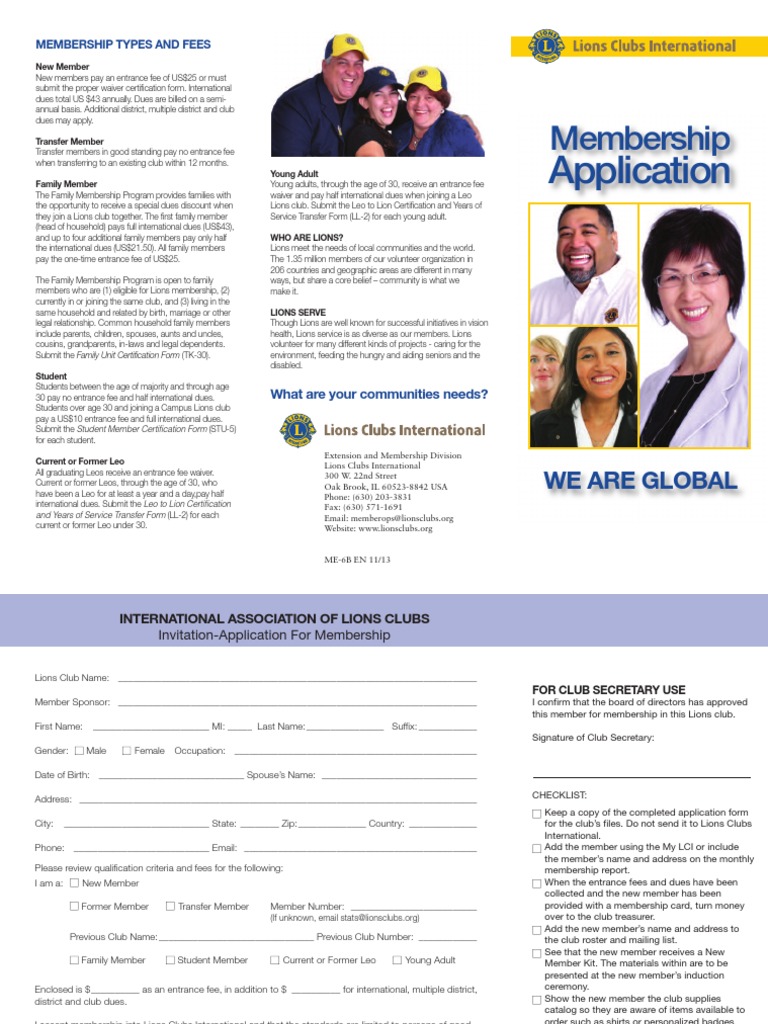 Membership: Application | PDF | Fee | Business