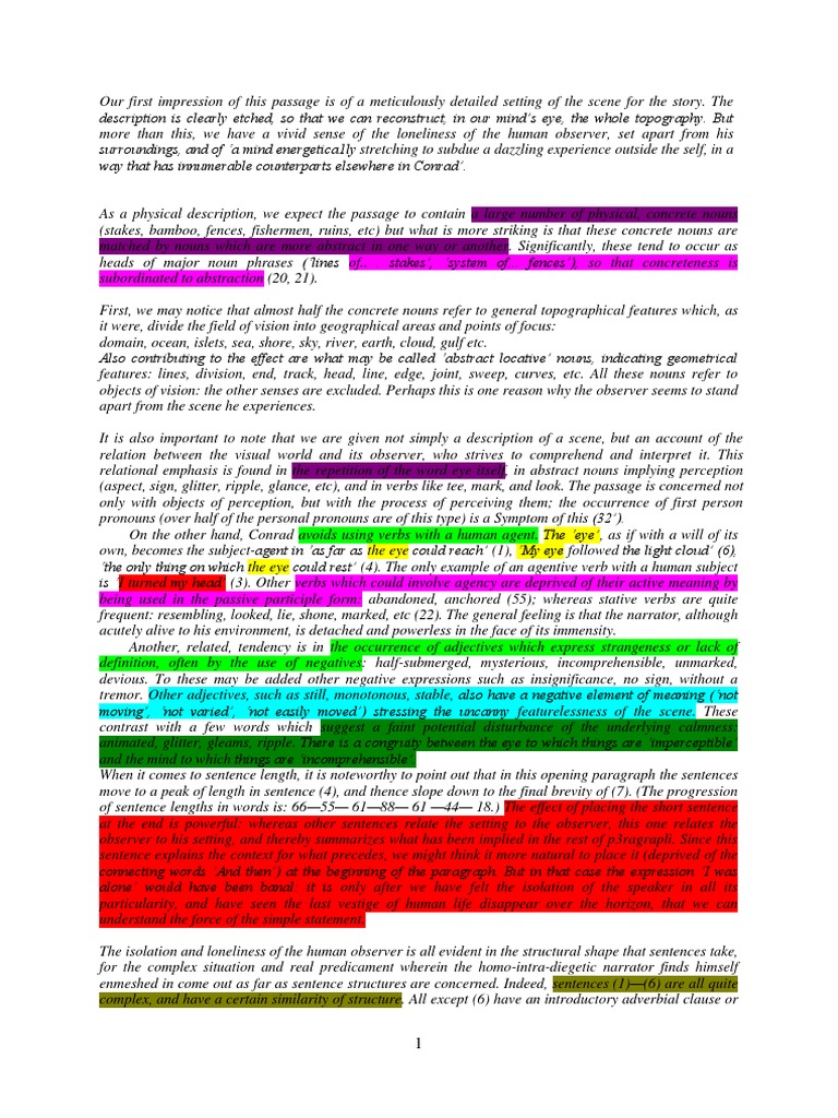 Analysis Proper of The Secret Sharer | Download Free PDF | Clause | Verb