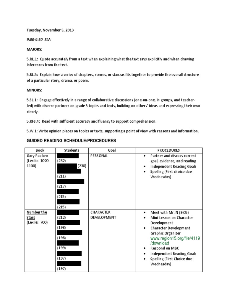 5th Grade ELA Lesson Plans and Goals | PDF | Linguistics | Semiotics