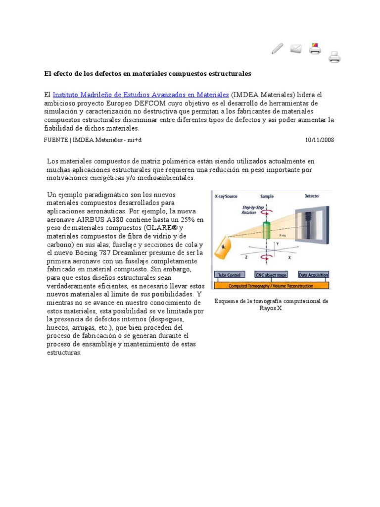 El Efecto de Los Defectos en Materiales Compuestos Estructurales | PDF ...