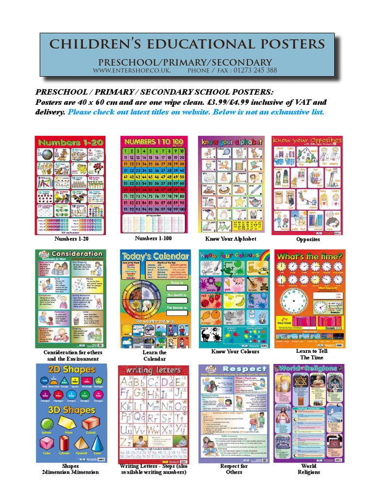 Educational Posters | United Kingdom | Scotland