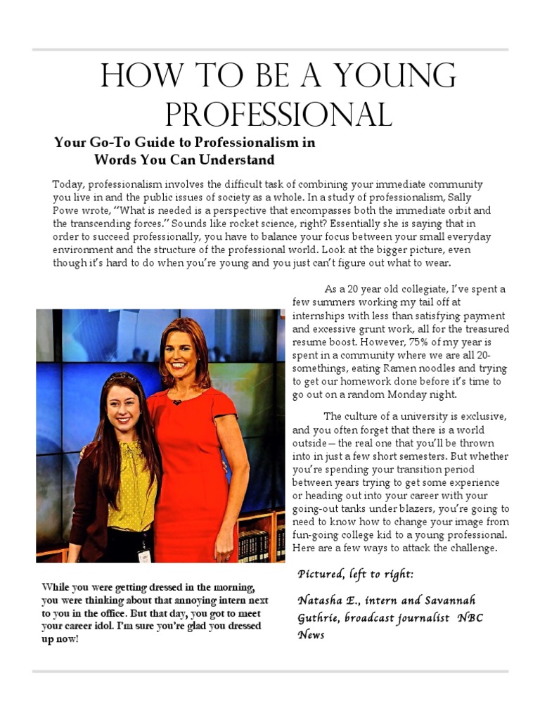 Young Professional Style Guide | PDF | Trousers | Employment
