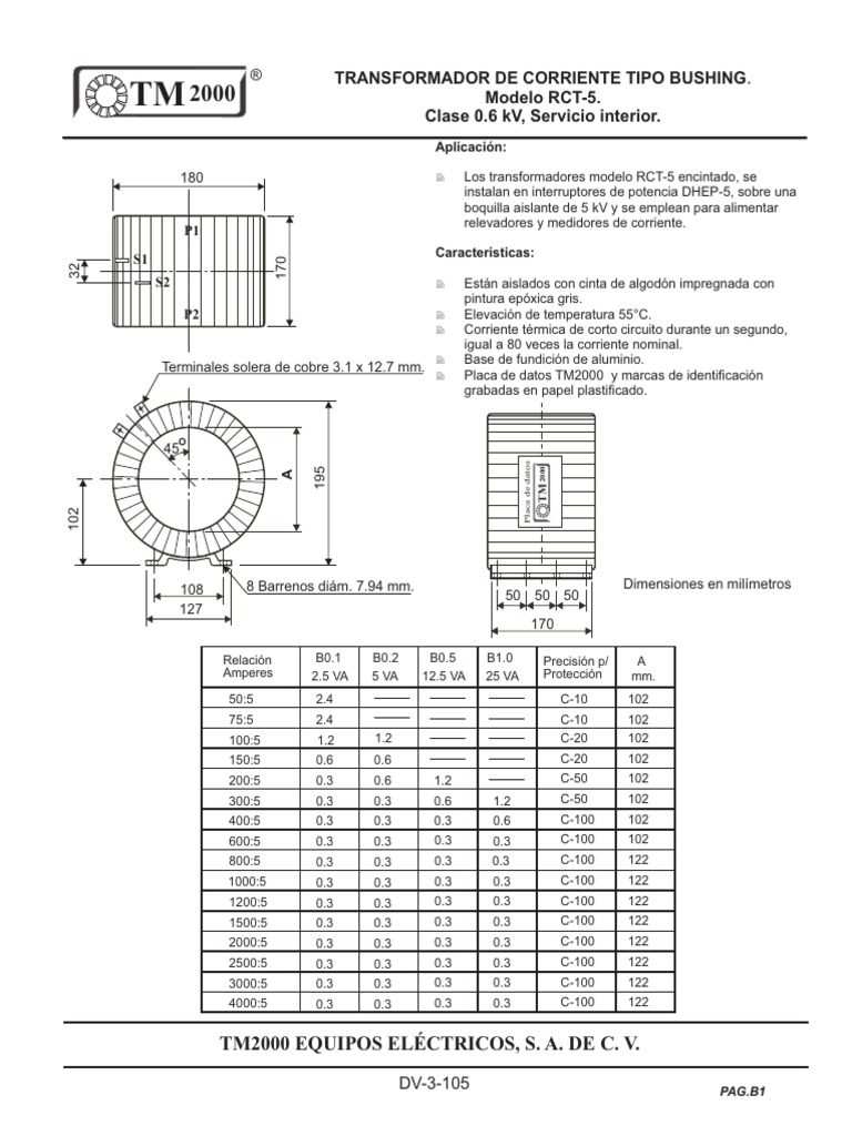 B Bushing | PDF | Transformador | Electromagnetismo