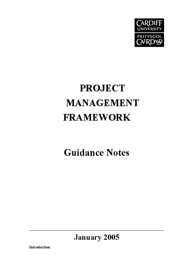 Project Management Framework | PDF | Project Management | Risk