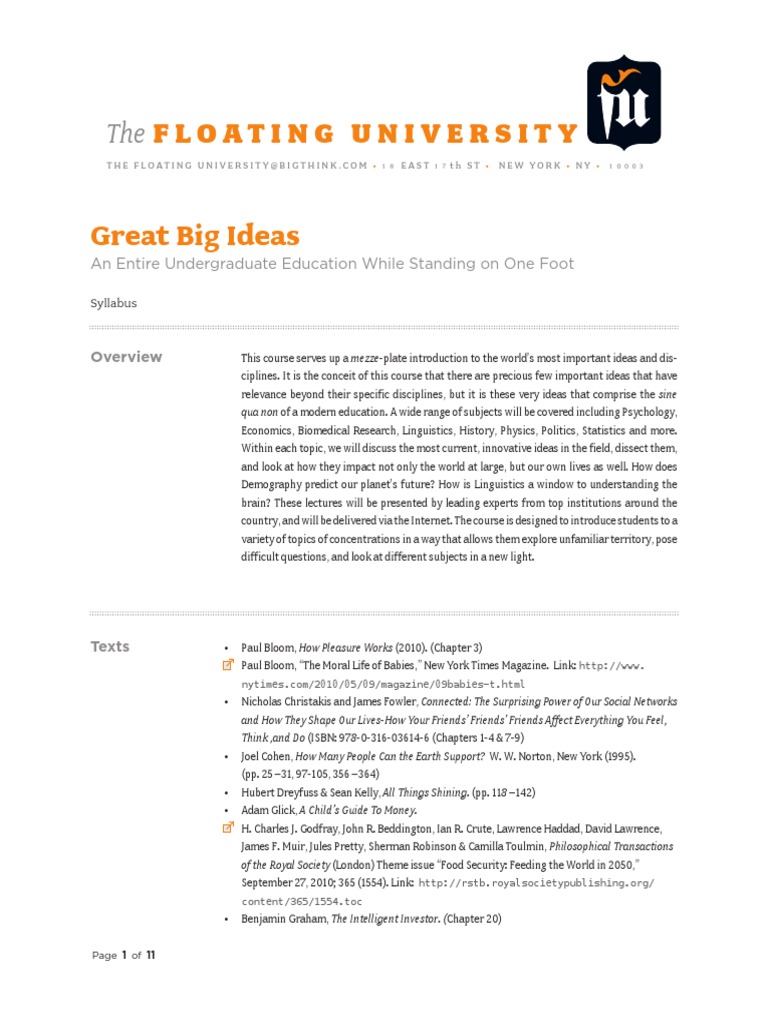 Great Big Ideas: A Modern Education | PDF