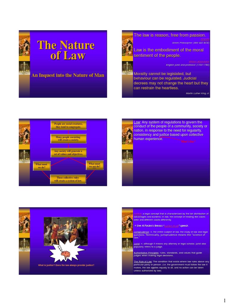 Nature of Law | PDF | Jurisprudence | Natural Law