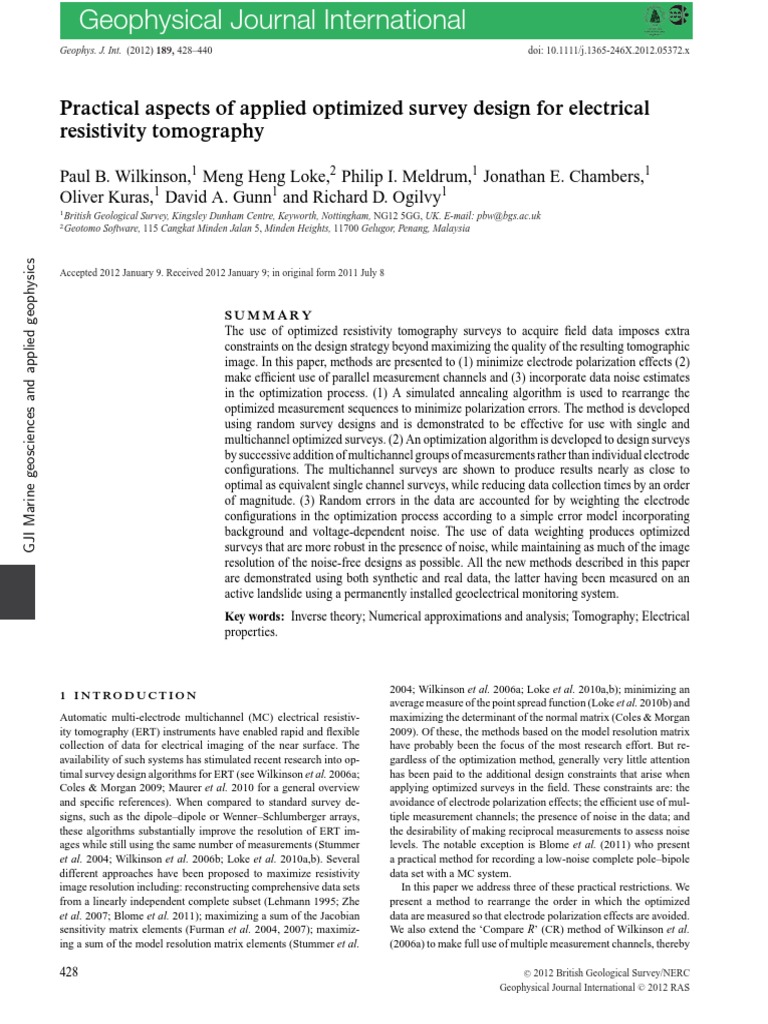 Wilkinson Et Al 2012, Practical Array Optimisation | PDF | Mathematical ... Wilkinson Et Al 2012, Practical Array Optimisation | PDF | Mathematical ...