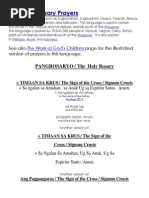 3 Oclock Prayer, Divine Mercy Chaplet and Holy Rosary Bisaya PDF | PDF