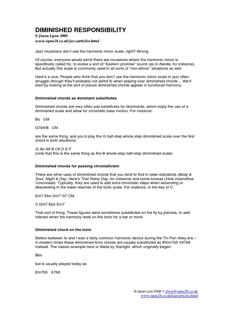 Diminished Responsibility: © Jason Lyon 2008 WWW - Opus28.co - Uk/jazzarticles - HTML | PDF ...