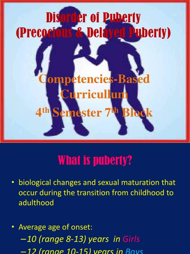 Disorder of Puberty | PDF | Puberty | Medical Specialties